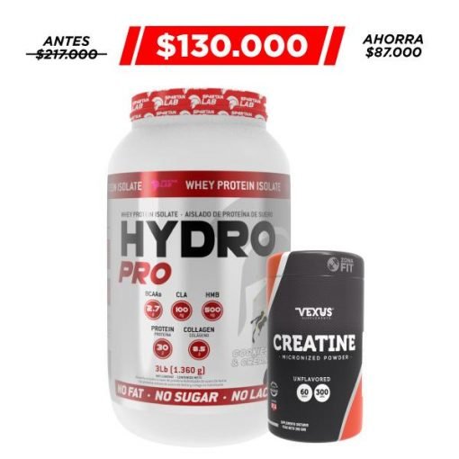 Hydro Pro 3 lb + Creatine 300 gr - Naturnet Colombia