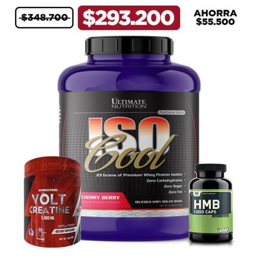 ISO Cool 5 lb + Creatine 300 gr + HMB 90 caps - Naturnet Colombia